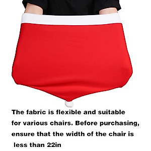 yoktiuva 6 Pcs Christmas Chair Covers, Red Santa Hat Dining Chair Slipcovers, Christmas Chair Back Covers Kitchen Chair Covers for Xmas Christmas Holiday Festival Party Decoration Indoor
