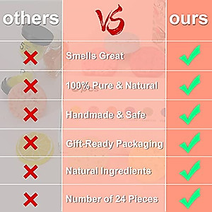 Shower Steamers, 24PCS Sharing Pack Aromatherapy Shower Steamers, Vaporizing Shower Bombs with Organic Essential Oils Enjoy Home Spa, Shower Steamers for Women & Men - 4 Boxes