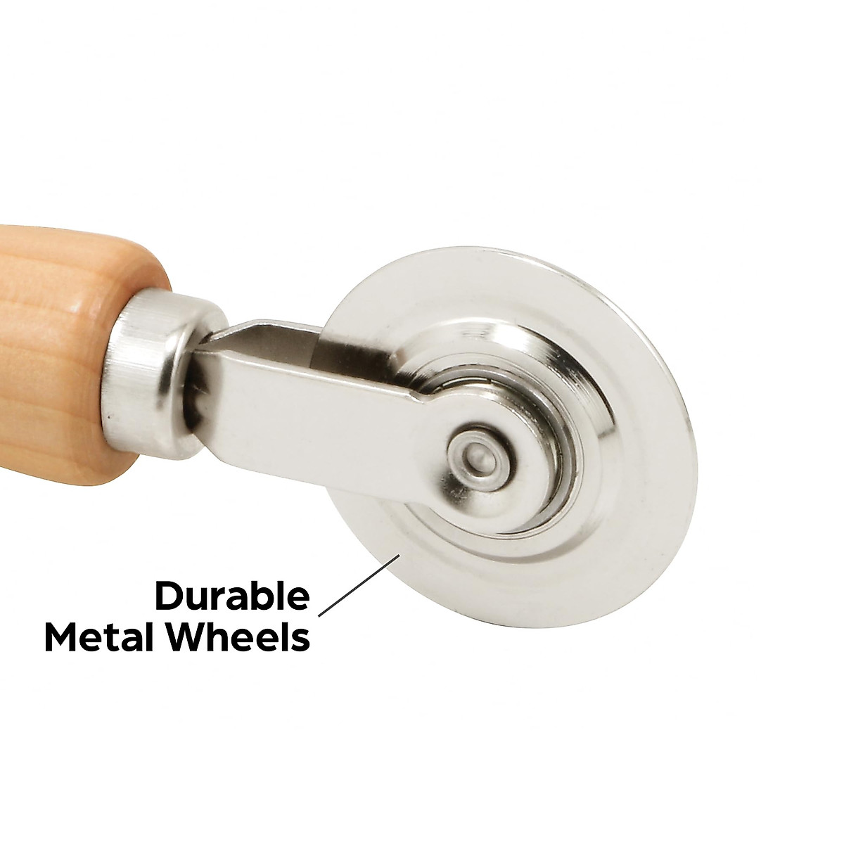 Prime-Line P 7505 Screen Rolling Tool – A Must Have Tool for Installing Window and Door Screens – Spline Roller with Wood Handle and Steel Wheels – Durable and Easy to Use