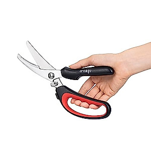 LIVINGO All Purpose Scissors Set - 4 Pack Sharp Multipurpose Heavy Duty Shears for Kitchen Cooking Sewing Fabric Cutting Poultry Food Paper Craft Office Household School Multi Pack Utility Shears