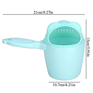 ViaGasaFamido Baby Rinse Cup, Detachable Baby Shampoo Rinser Baby Bath Rinser Wash Hair Cup with 2 Different Pour Spouts for Protect Kids Face and Eyes