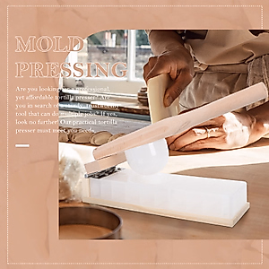 GANAZONO Tortilla Press Plastic Tortilla Maker Wood Dumpling Press Maker Chinese Baozi Press Dough Press Pierogi Maker Ravioli Hand Pie Maker Pastry Kitchen Gadgets Tool