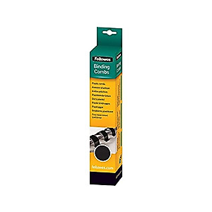 Fellowes 52507 Plastic Comb Bindings, 5/16-Inch ,21-40 Sht Capacity,100/Pk,Bk