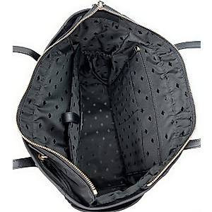 Kate Spade New York Large Chelsea Nylon Satchel (Black)