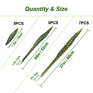 Nevperish Artificial Snake Plant 27 Inches Fake Sansevieria Perfect Faux Agave Desk DIY Plants unpotted for Indoor Outdoor Home Office Decor Garden Modern Decoration Housewarming Gift