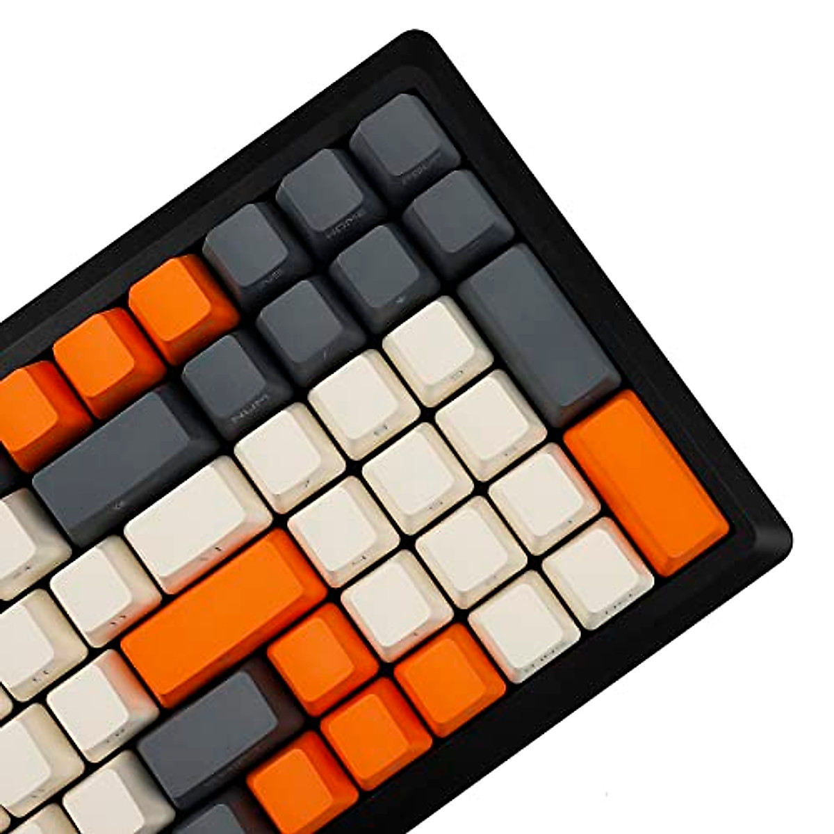 YMDK 133 Key Carbon PBT Double Shot Side-lit Shine Through Backlit keycaps OEM Profile for MX Mechanical Keyboard 108 96 87 NJ80 KBD67 ID80 84 68 64