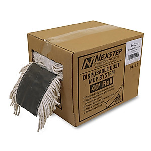 O'Cedar Commercial 96020 Pretreated Disposable Dust Mop in a Box, 40' x 5", Natural