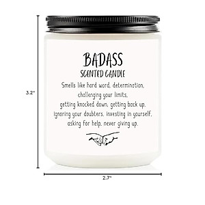 Graduation Gifts for Her Him 2024, Inspirational Gifts for Women Men, Congratulations Gifts, New Job, Promotion, Proud of You Gifts, Handmade Lavender Natural Soy Wax Candle Gifts (7oz)