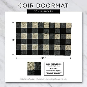 DII Indoor/Outdoor Natural Coir Fiber Spring/Summer Doormat, 17x29, Top of The Mornin' to Yah!