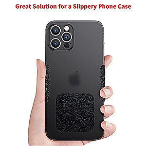 Birllaid Cell Phone Grip Stickers Mouse Grip Tape, 26 Pcs Gripper Tape Set,Multi-Purpose Black Rubberized Grip Tape for Phone Case & Gaming Controllers