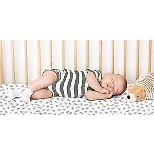 Baby Bassinet Sheet Set for Boy and Girl, 3 Pack, Universal Fitted for Oval, Hourglass & Rectangle Bassinet Mattress, Fitted Sheets Size 32 x 16 x 4 Inches, Grey