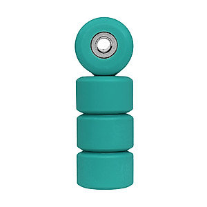 Teak Tuning Apex 71D Urethane Fingerboard Wheels, New Street Shape, 7.7mm Diameter, Ultra Spin Bearings - Made in The USA - Teak Teal Colorway