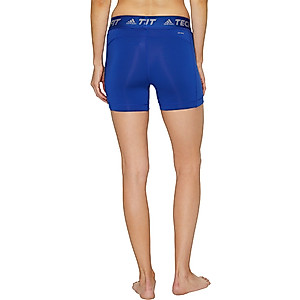 adidas Women's Soccer Techfit Base Short Tights, Bold Blue/White, Small