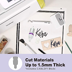 Dbwhole Deep Cut Blade Holder CAHLF1（Includes CABLDF1 Blade） for Brother Cutting Machines, Precision Constructed Metal Knife Block and Durable Cutting Knife