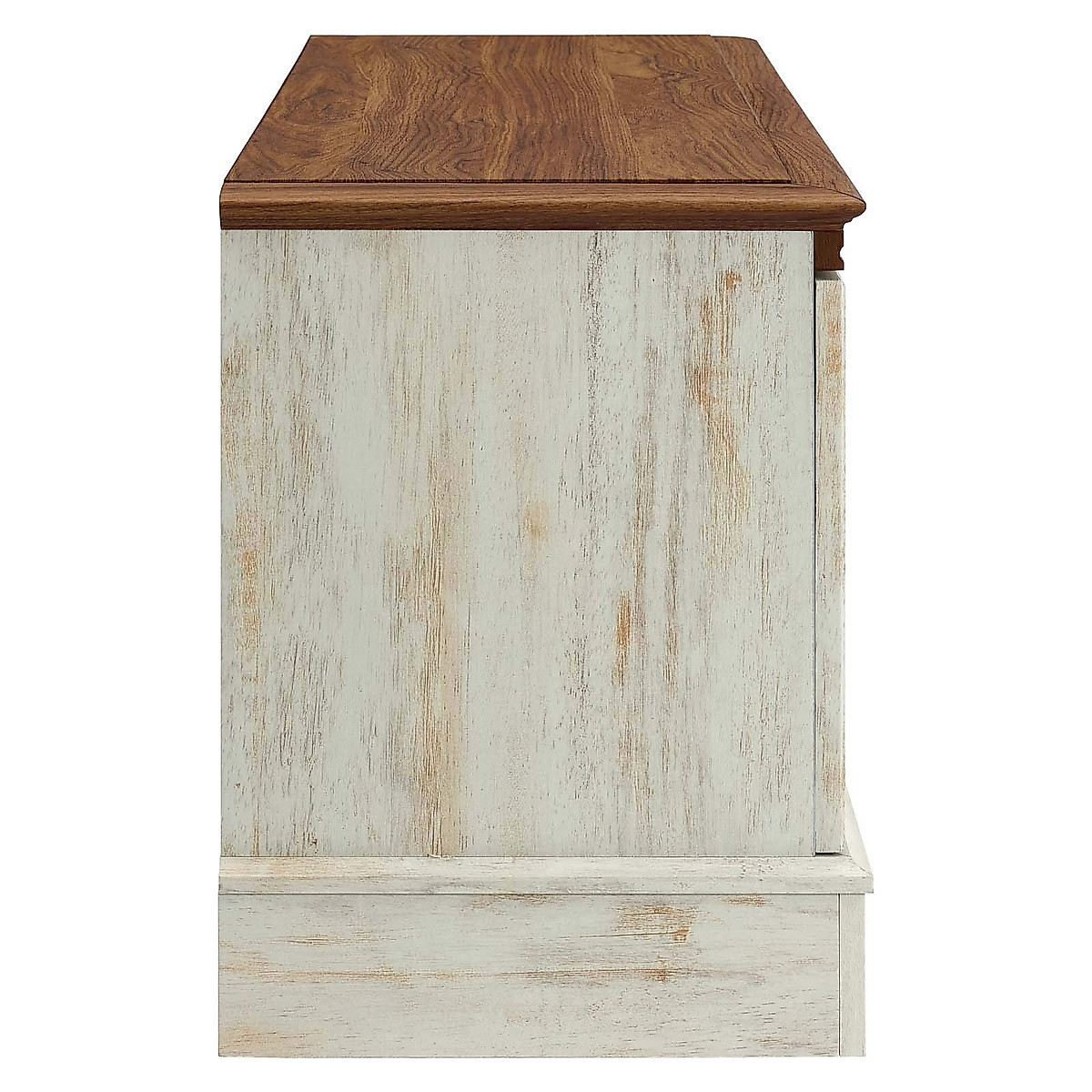 Modway Pacific Coastal Contemporary 47" TV Stand in Walnut White, 47 Inch