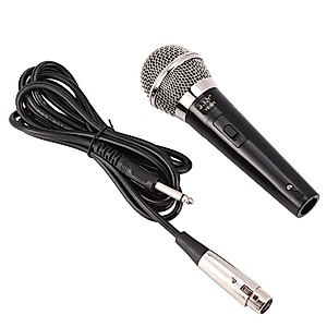 Karaoke Microphone, Dynamic Vocal Microphone for Speaker, Handheld Professional Wired Dynamic Microphone Clear Voice for Karaoke Vocal Music