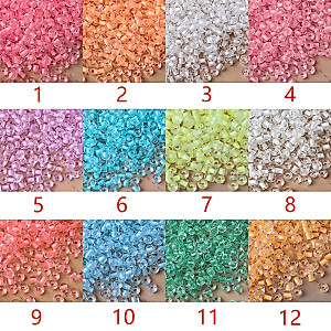 Eswala 6000pcs Glow Seed Beads 3mm Glass Beads Glow in The Dark Beads Luminous Seed Beads for Bracelets Jewelry Making DIY Crafts Gifts for Girls Adults(3mm, Multicolor)