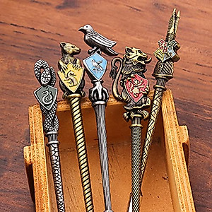 【2 Color Options】Metal Wand Gifts Makeup Brushes Set Wi-zard Wand Makeup Brushes Set Make Up Brushes for Women - Brushes Holder Pot Not Included