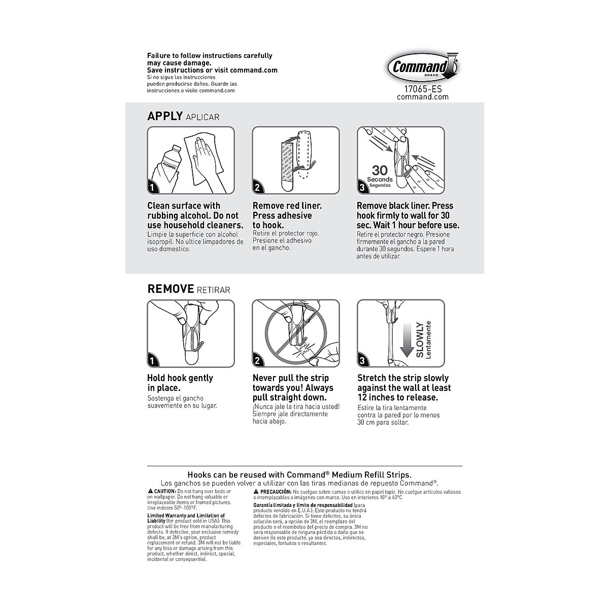 Command Medium Wire Toggle Hooks, Damage Free Hanging Wall Hooks with Adhesive Strips, No Tools Wall Hooks for Hanging Organizational Items in Living Spaces, 7 White Hooks and 8 Command Strips