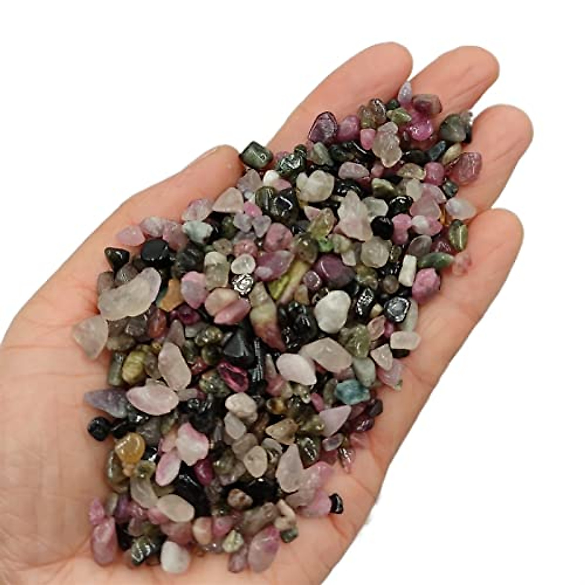 GAJUST 100g Bulk Natural Tourmaline Chip Stone Crystal Quartz Collectible Specimen Gemstone Aquarium Decor