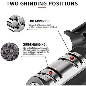 Dongng Knives Sharpener, Kitchen Professional 4 in 1 Blade Sharpening Tool, Tungsten Steel/Diamond, Polish & Grind Out A Sharp & Bling Knife, Chef's Best Choice Non-slip and portable