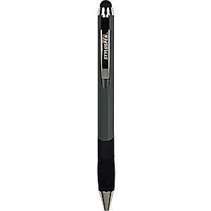 Zebra StylusPen Retractable Ballpoint Pen, Medium Point, 1.0mm, Black Ink, Slate Grey Barrel, 1-Count