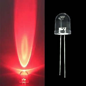 50pcs x Superbright 10mm Round LED Light Lamp Ultra Bright 10mm red led 5000MCD