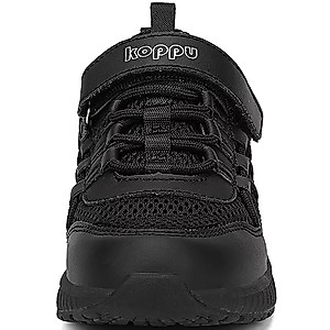 koppu Boys Girls Shoes Kids Tennis Sport Running Sneakers Casual Walking Fashion Athletic（Big Kid 5） Black