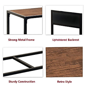 3-Piece Table and Chair Set - Compact Dining Bar Table Set Small Space for Kitchen Living Room Dinette Coffee Dining Breakfast Table Industrial Design