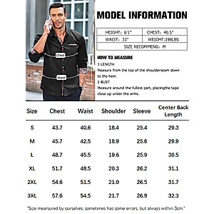 Coofandy Mens Fashion Slim Fit Dress Shirt Casual Shirt,01-black,3X-Large