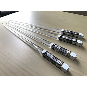 Everyday Delights LED Light Up LightSaber Chopsticks, 2 pairs (Red & Blue), Reusable Durable Eco-friendly Lightweight Portable BPA Free Food Safe Kitchen Dinner Party Utensil Tableware Toy Gift