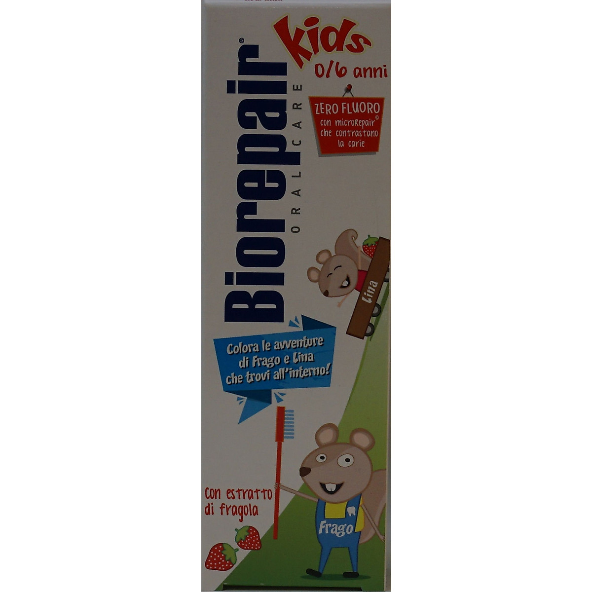 Biorepair Set Kid Oral Care Junior Toothpaste 1.7 fl.oz,50ml and Toothbrush