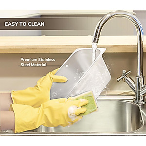 SYBO Commercial Grade Stainless Steel Bain Marie Buffet Food Warmer Steam Table for Catering and Restaurants, Good for Parties Buffet Servers and Warmers, 3 Sections with Tap, Sliver