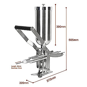 4.5L Manual Jam Filling Machine, Vertical Donuts Filler, Commercial Paste Liquid Churro Cream Fillers for Restaurants, Bakery, CE/FCC