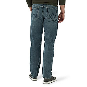 Wrangler Men's Free-to-Stretch Relaxed Fit Jean, Grey Tint, 40W x 29L