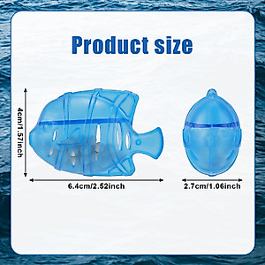 16pcs Humidifier Tank Cleaner, 2.52x1.57x1.06 Inch Humidifier Cleaner Fish Demineralization Cleaning Ball Humidifier Filter Replacement for Protec Fish Tank Mist Humidifiers (Purple, Blue)