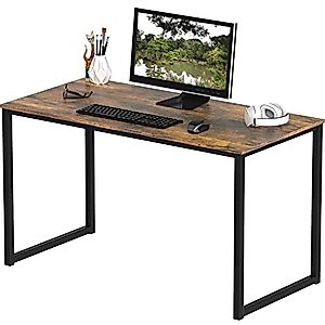 SHW Home Office 40-Inch Computer Desk, Rustic Brown
