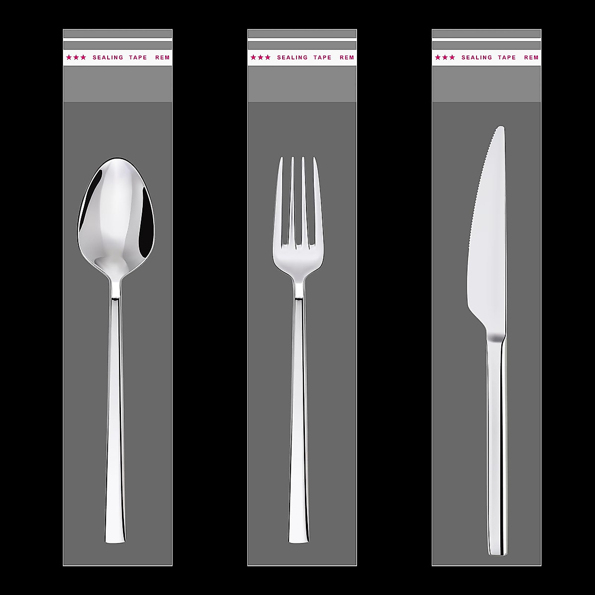 FVOLREM 220 Pcs Self Sealing Cellophane Bags, 2x10 Inches Clear Resealable Packaging Bags for Cookies, Candy, Treats, and Small Products