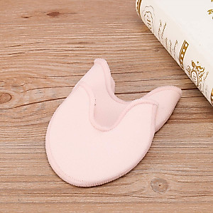 Ballet Toe Pads 2 Pairs Ballet Toes Pad Pointe Shoe Socks Silicone Toe Socks Toe Liner Socks Half Seamless Socks Metatarsal Pads for High Heel Dance Shoes Pink Toe Pointe Pads