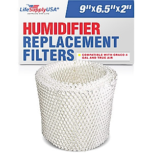 LifeSupplyUSA Humidifier Replacement Filter Compatible with Graco 4 Gallon Model 2H02 2H03 and Compatible with Hamilton Beach TrueAir 05520 05521 05920