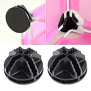 PETIT MANON Wire Cube Connectors - 24 PCS Wire Grid Cube Plastic Connectors for Wire Storage Cubes/Modular Closet/Wire Shelving