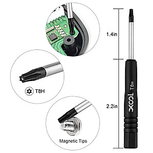 XOOL Tri Tip Screwdriver, 17 in 1 Professional Screwdriver Game Bit Repair Tools Kit for Switch JoyCon PS3 PS4 PS5 Xbox One 360 Gamebit NES SNES DS Wii GBA