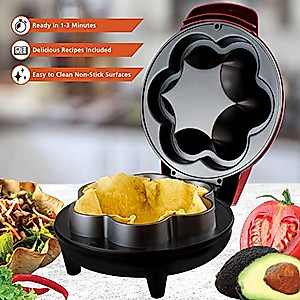 Brentwood TS-257R Taco Bowl Maker, 750 Watts, Red