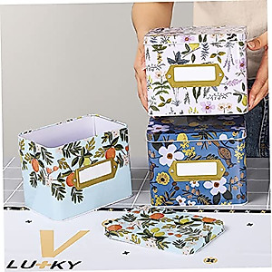 Abaodam 3 Pcs Label Finishing Box Empty Cookie Tin Metal Container Food Jars with Cookie Jar Coffee Bean Canister Valentines Day Gift Tins Kitchen Jars Iron Sheet Old Fashioned Tinplate