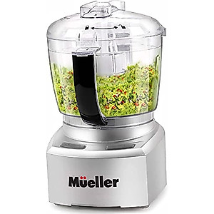 Mueller Ultra Prep Food Processor Chopper for Dicing, Grinding, Whipping and Pureeing – Mini Food Chopper Electric for Vegetables, Meat, Grains, Nuts and Whisk for Eggs and Cream