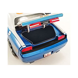 ModelToyCars 2010 Dodge Challenger SRT8, Blue and White - Acme A1806018 - 1/18 Scale Diecast Model Toy Car