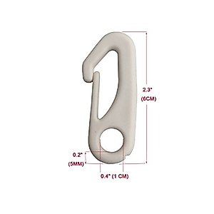 4 PCS Flag Pole Clip Snap Hooks Nylon Flagpole Attachment Hardware - to Attach Flag to Flagpole with Rope