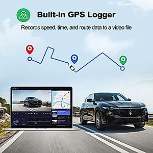 Yeecore Dash Cam, 4K Dash Cam Front UHD 2160P, Car Camera with WiFi GPS, 3.16" LCD,Dash Camera for Cars with WDR, Night Vision, Parking Monitor, G-Sensor, Support 256GB Max