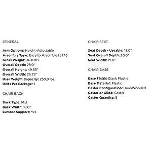 HON HON5715GA10T Volt Mesh Back Task Stool Chair, in Black (H5715)