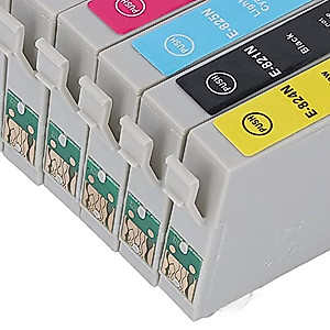 Ink Cartridge BK C M Y LC LM 6 Colors Printing Accessory Part Clear Printing Large Capacity Broad Utility for Photo Paper Document (T0821N/T0822N/T0823N/T0824N/T0825N/T0826N)